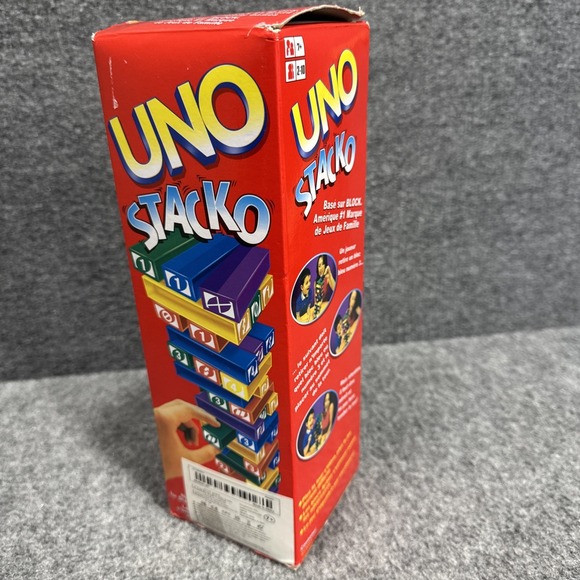 Mattel | Games | Vintage Uno Stacko Complete W Sleeve Mattel 999 Family ...